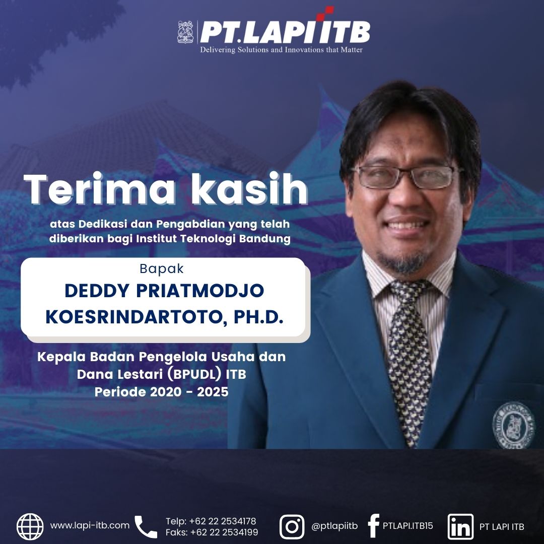 Terima Kasih kepada Bapak Deddy Priatmodjo Koesrindartoto, Ph.D ...