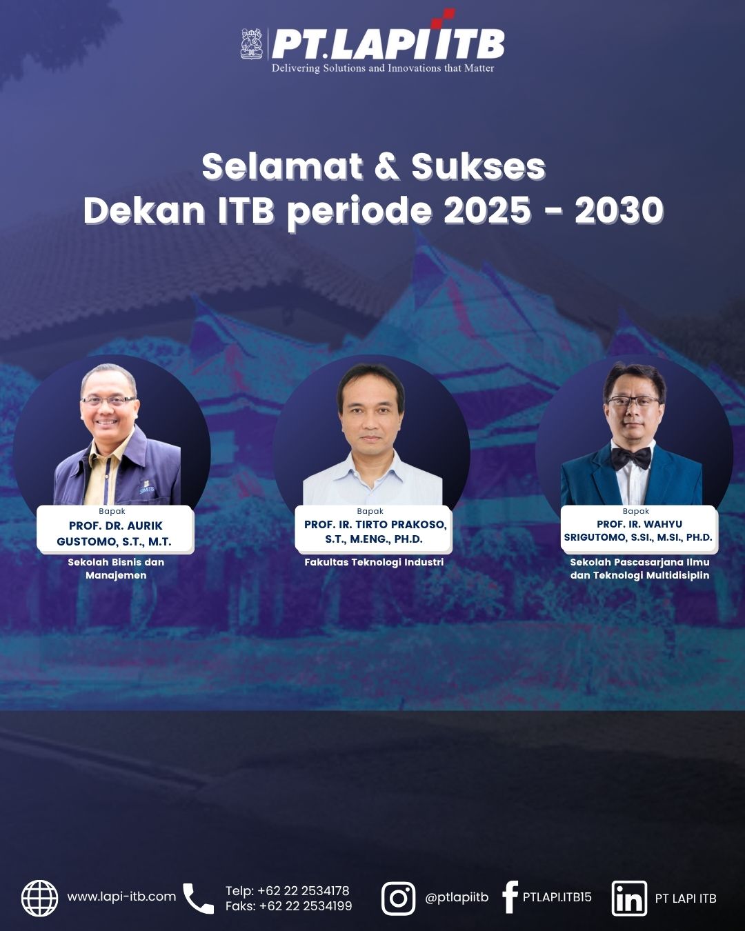 News | PT LAPI ITB, to Serve for Your Betterment and The Nation