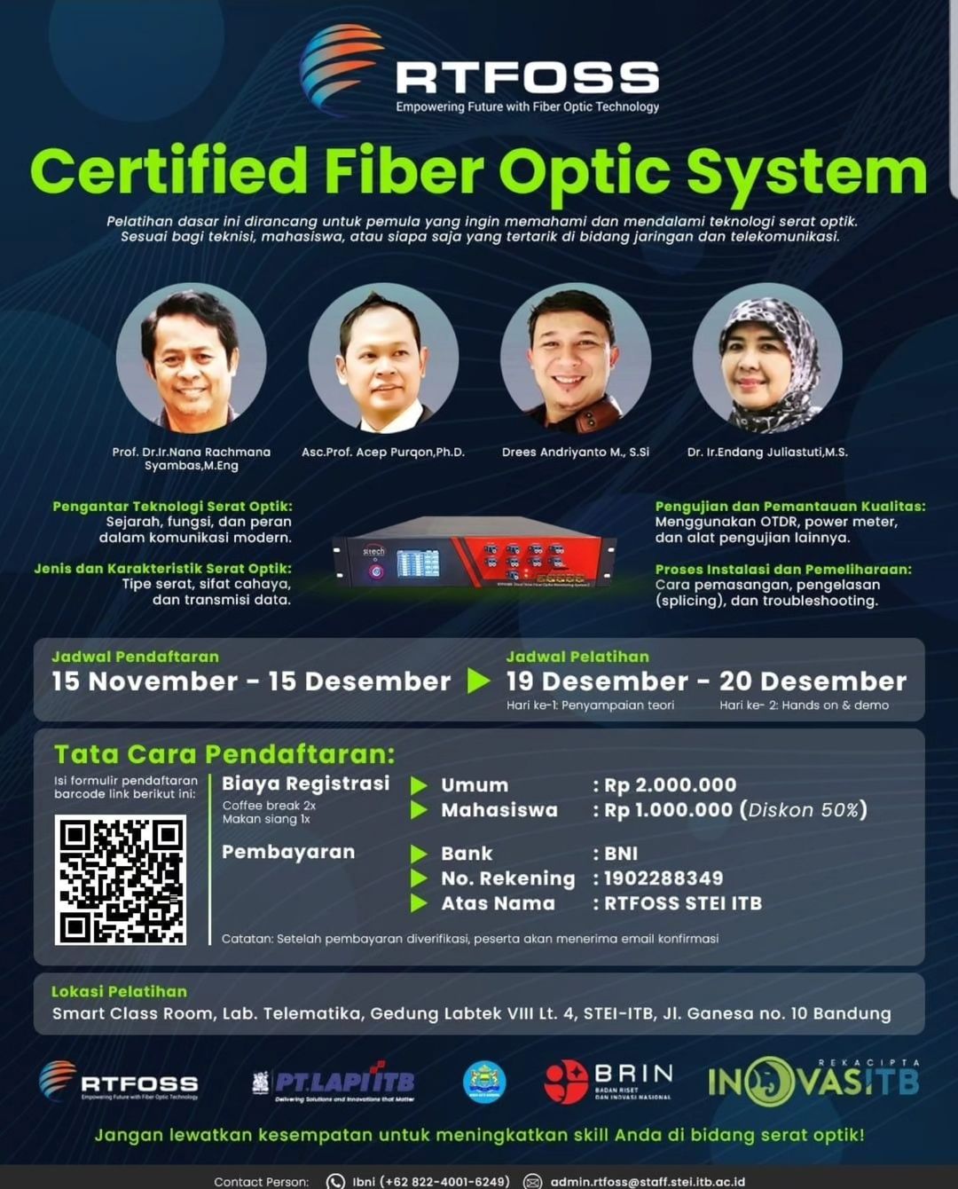 🚀 Boost Your Career with Fiber Optic Skills! 🚀 | PT LAPI ITB ...